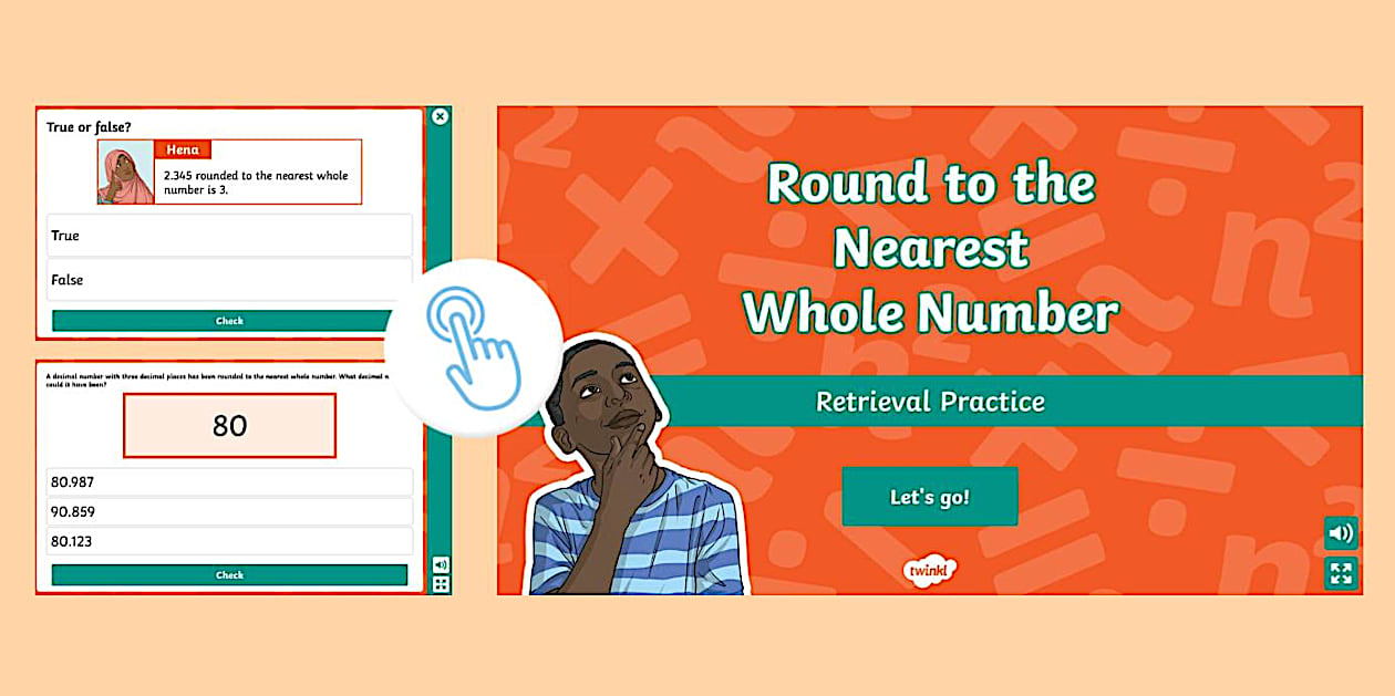 👉 Retrieval Practice: Round to the Nearest Whole Number Maths ...