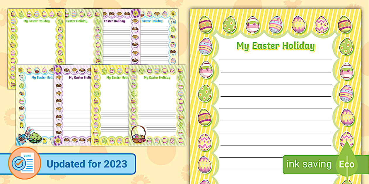 My Easter Holiday Writing Frames - KS1 (teacher made)