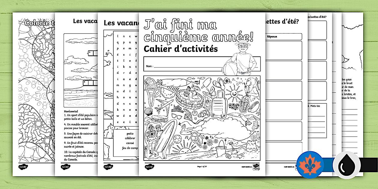 J'ai Fini Booklet Grade 5 French - December - Twinkl