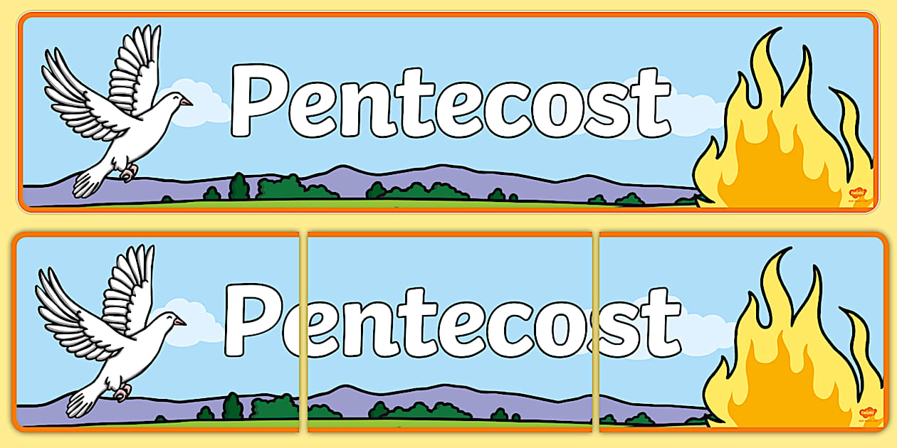 Editable Pentecost Display Banner (l'enseignant a fait)