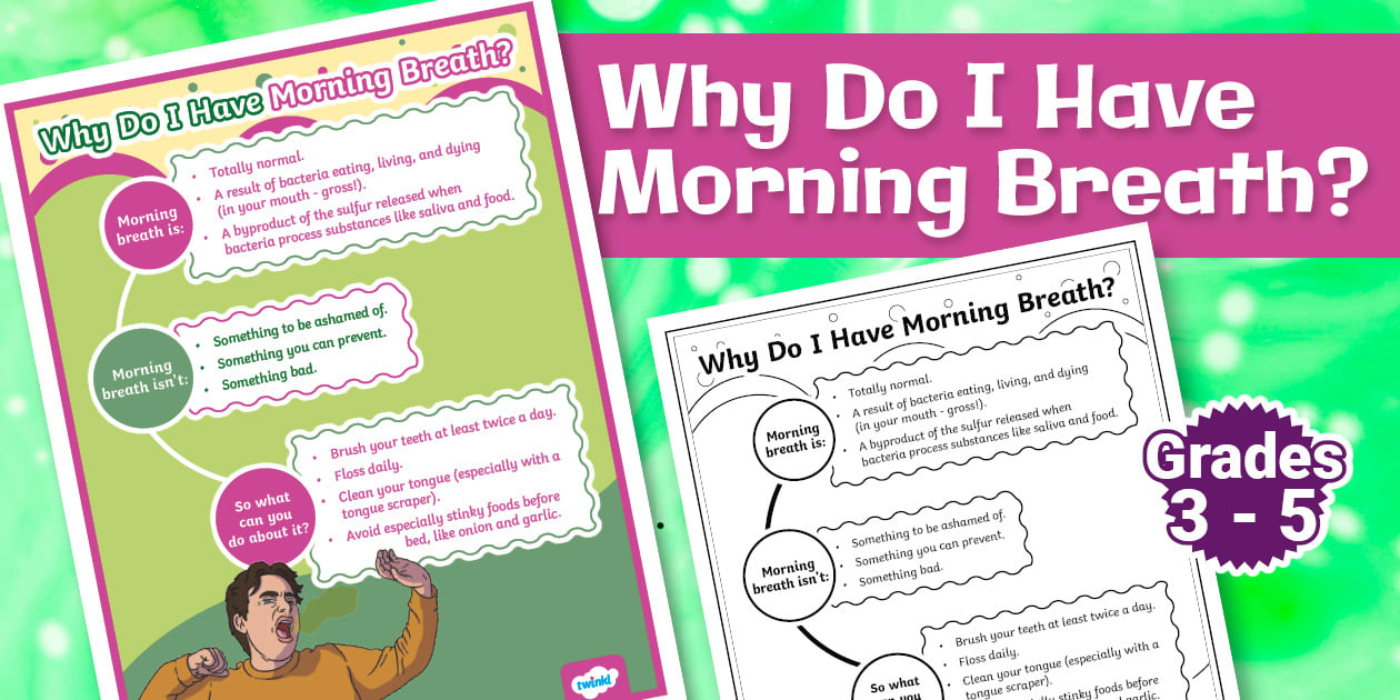 Why Do I Have Morning Breath? Poster (teacher made) - Twinkl