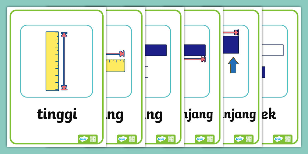 Poster Paparan Panjang dan Tinggi (teacher made) - Twinkl