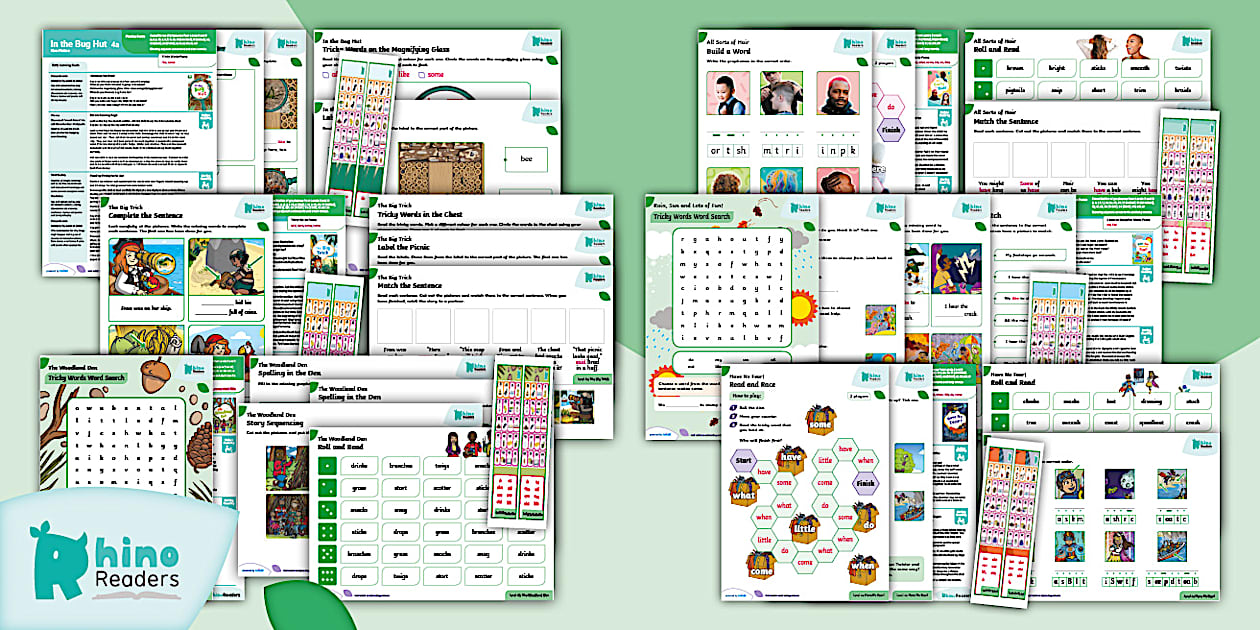 Level 4 Rhino Readers Book Resources: Bumper Pack - Twinkl
