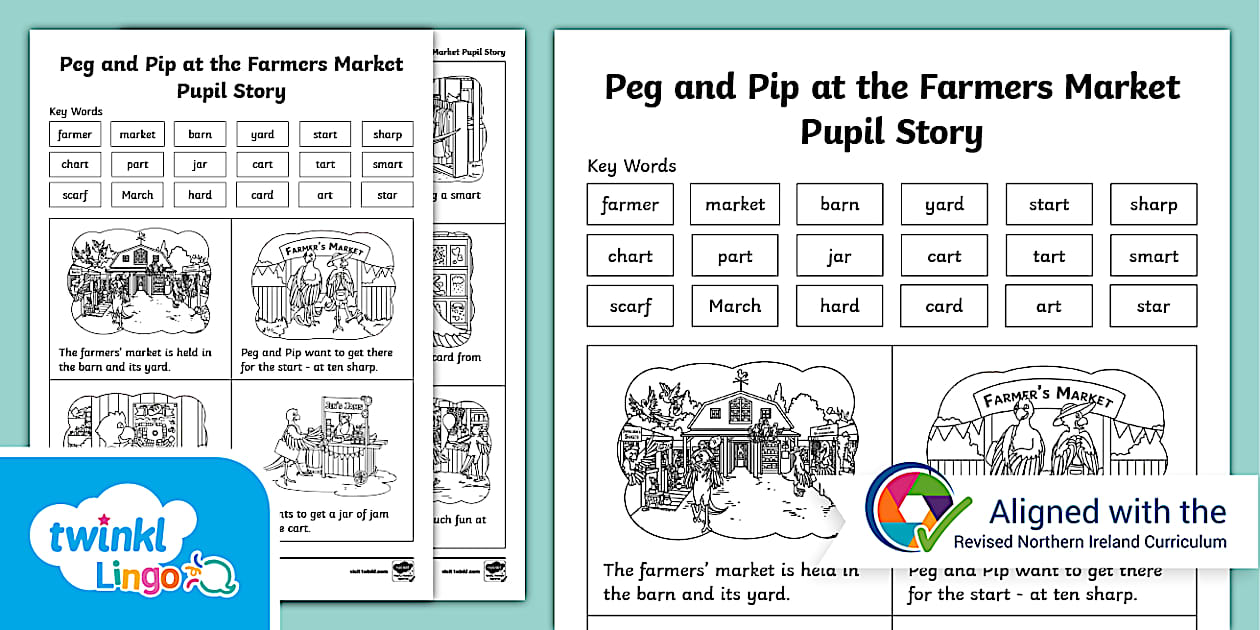 Peg and Pip at the Farmers Market Pupil Story Activity Sheet