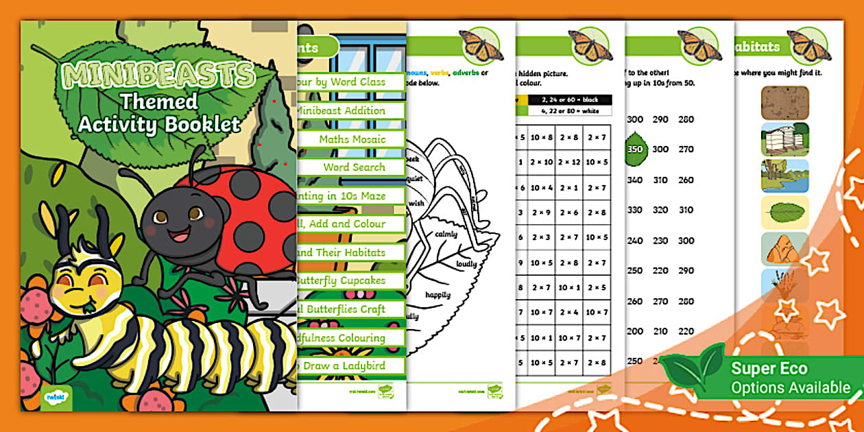 Minibeasts-Themed Activity Booklet - Twinkl