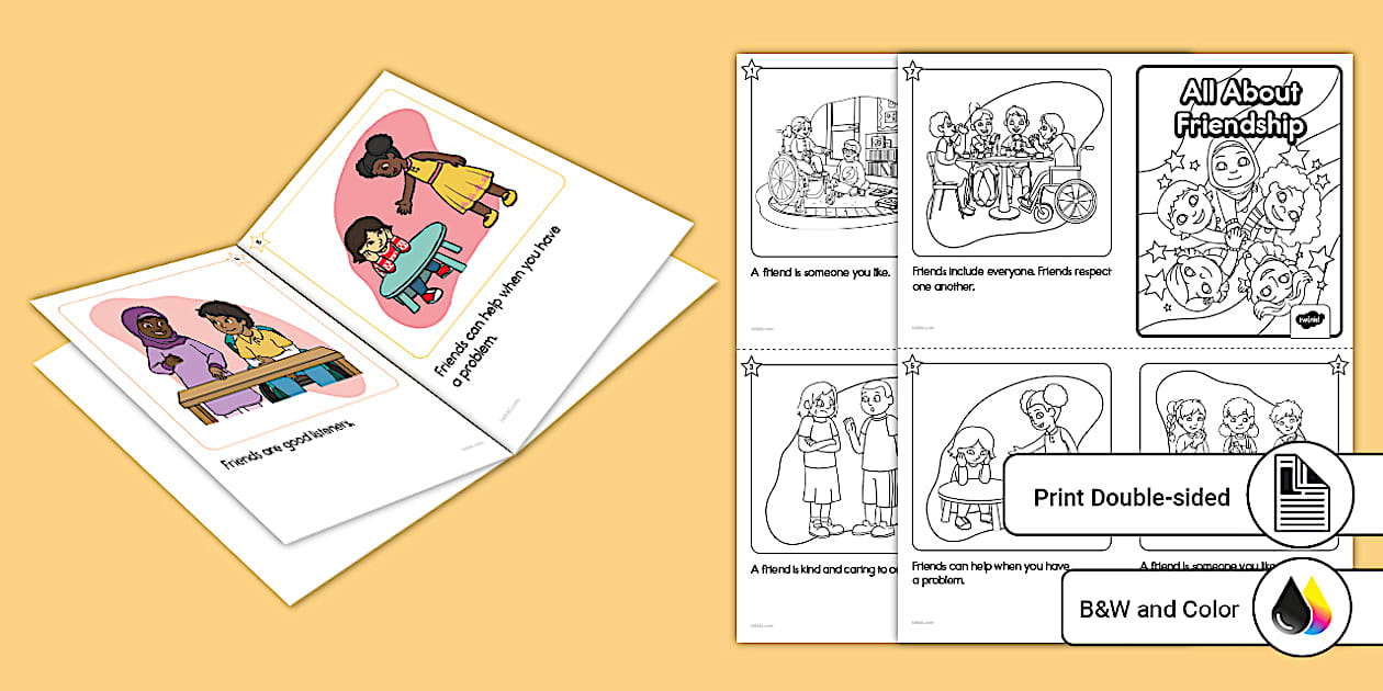 All About Friendship Emergent Reader (teacher made) - Twinkl