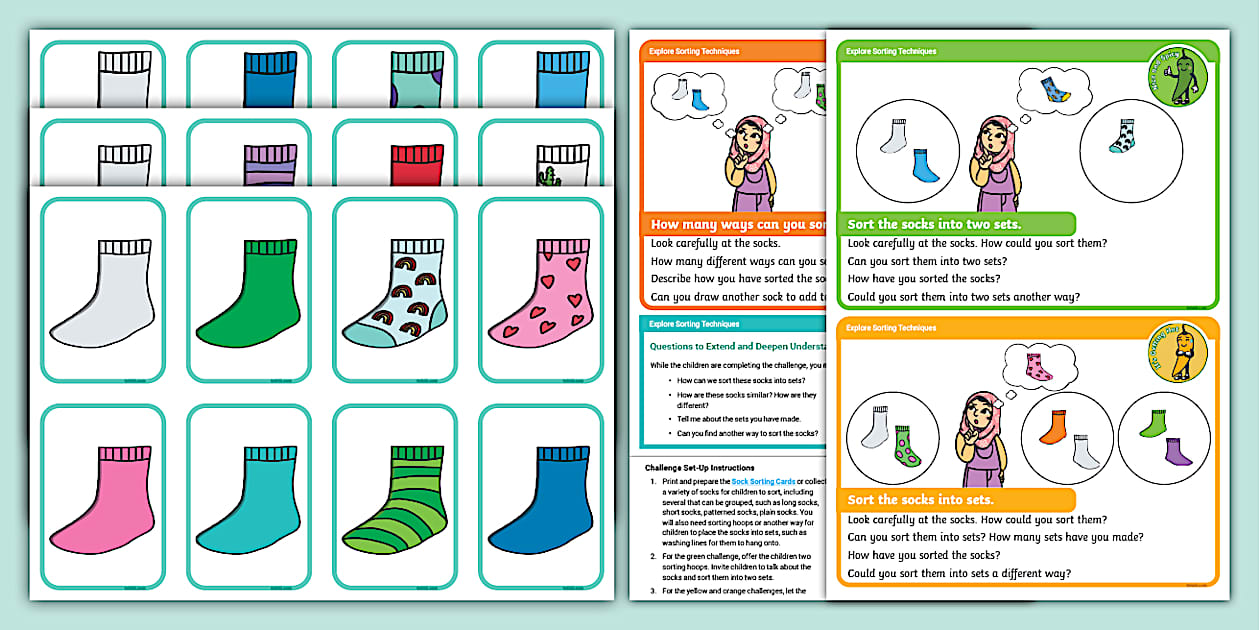 👉 Explore Sorting Techniques Chilli Challenges: Sorting Socks