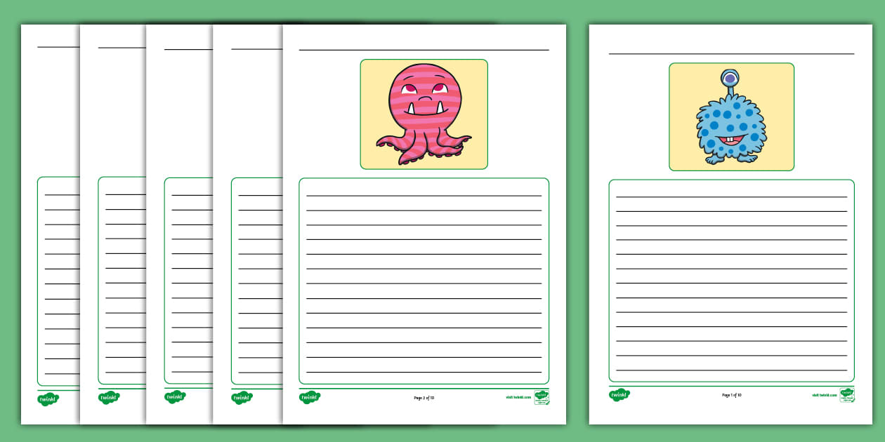 Writing Frames Pack Name the Alien (teacher made) - Twinkl