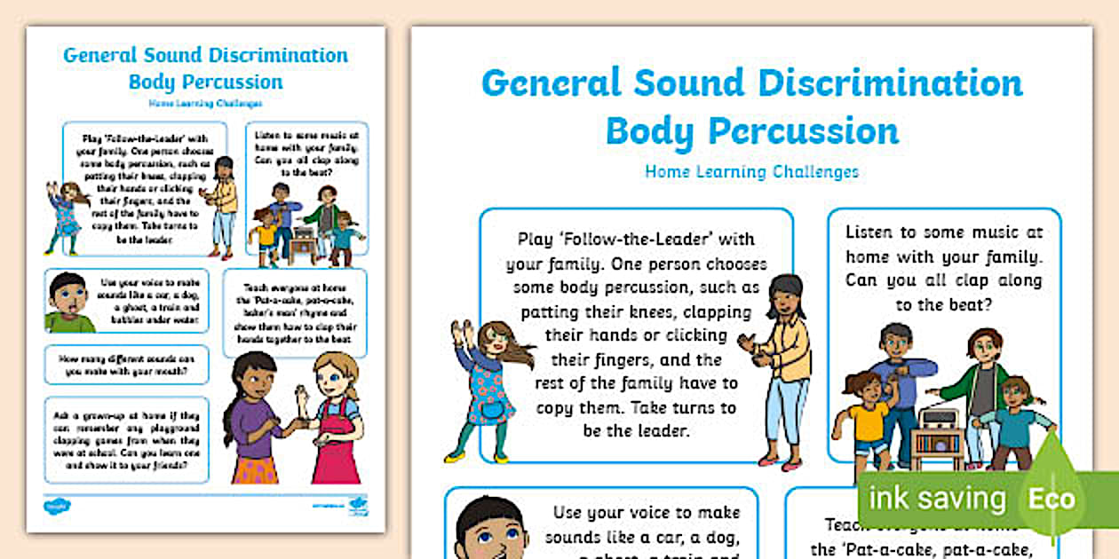 Black and White Phase 1 Aspect 3: Body Percussion Home Learning Challenges