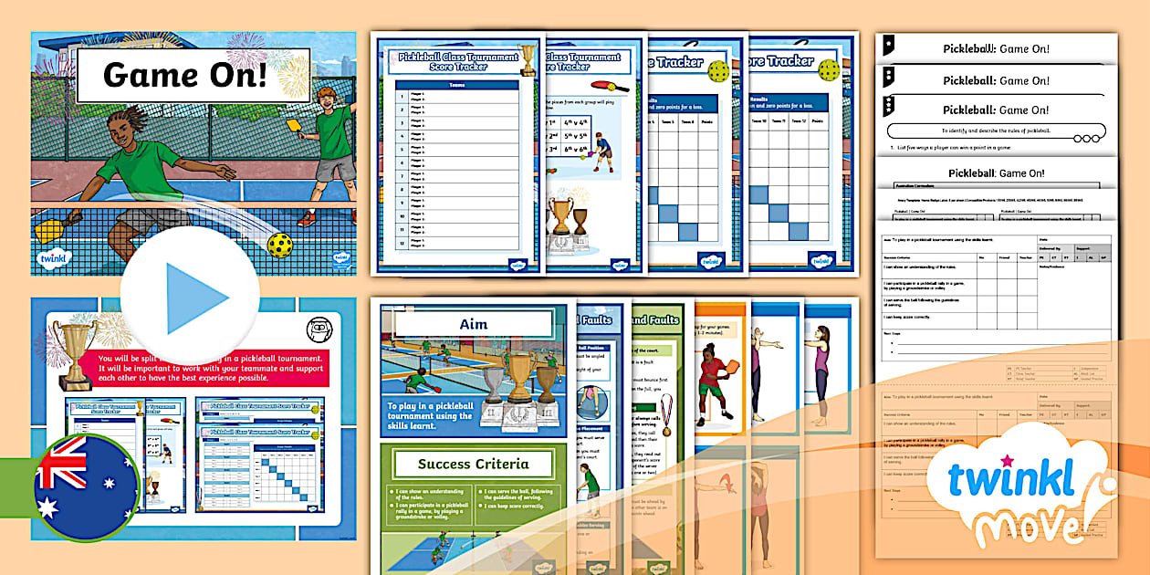 Move PE Year 3-6 Pickleball Lesson 6: Game On! - Twinkl