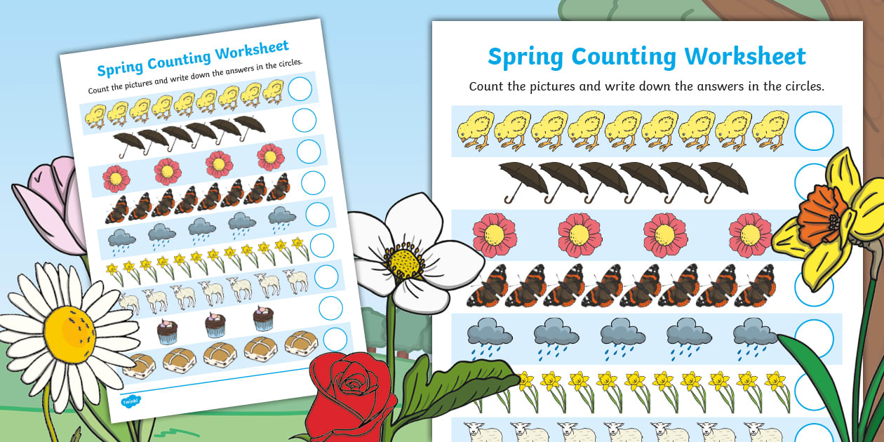 My Counting Worksheet (Spring)