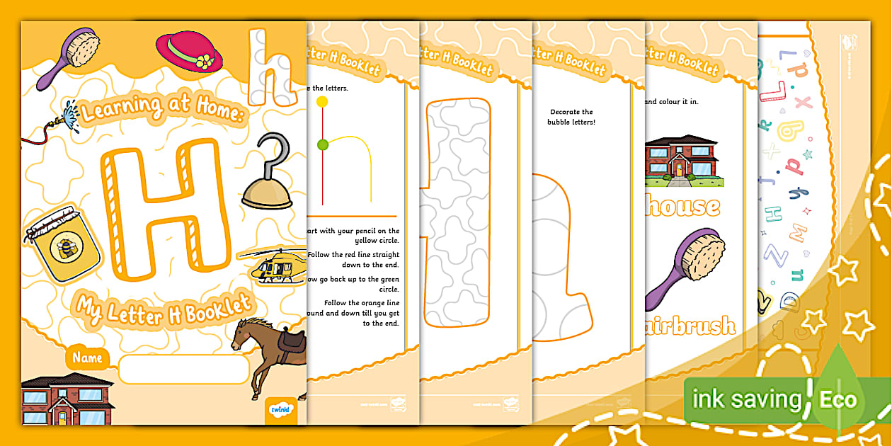 Learning at Home: My Letter ‘H’ Activity Booklet