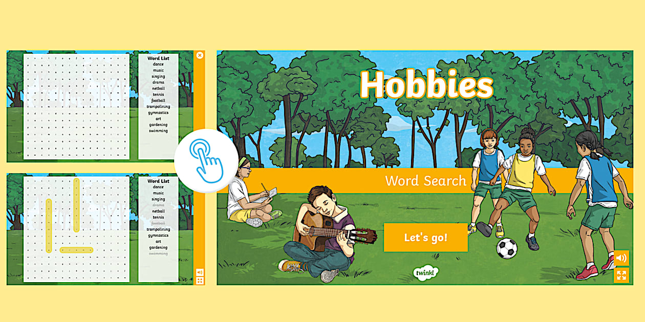 Hobbies Interactive Word Search (Teacher-Made) - Twinkl