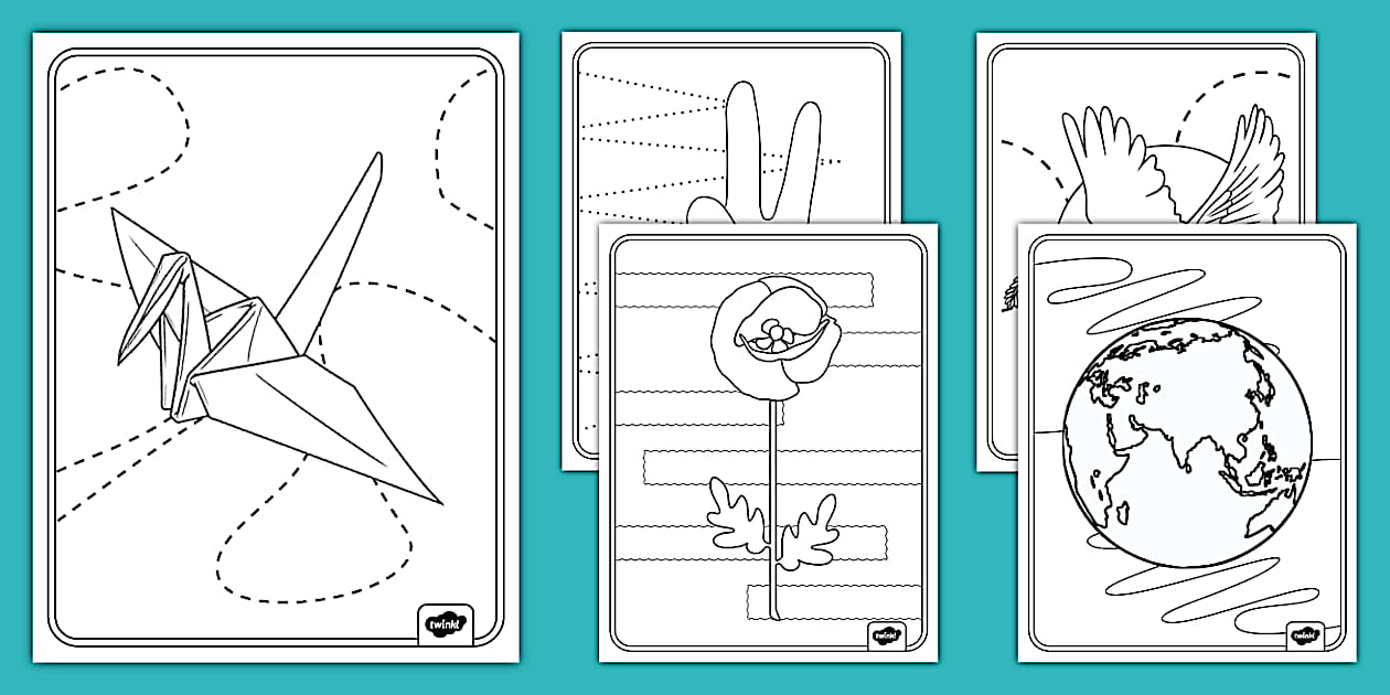 World Day of Peace Coloring Sheets (teacher made) - Twinkl