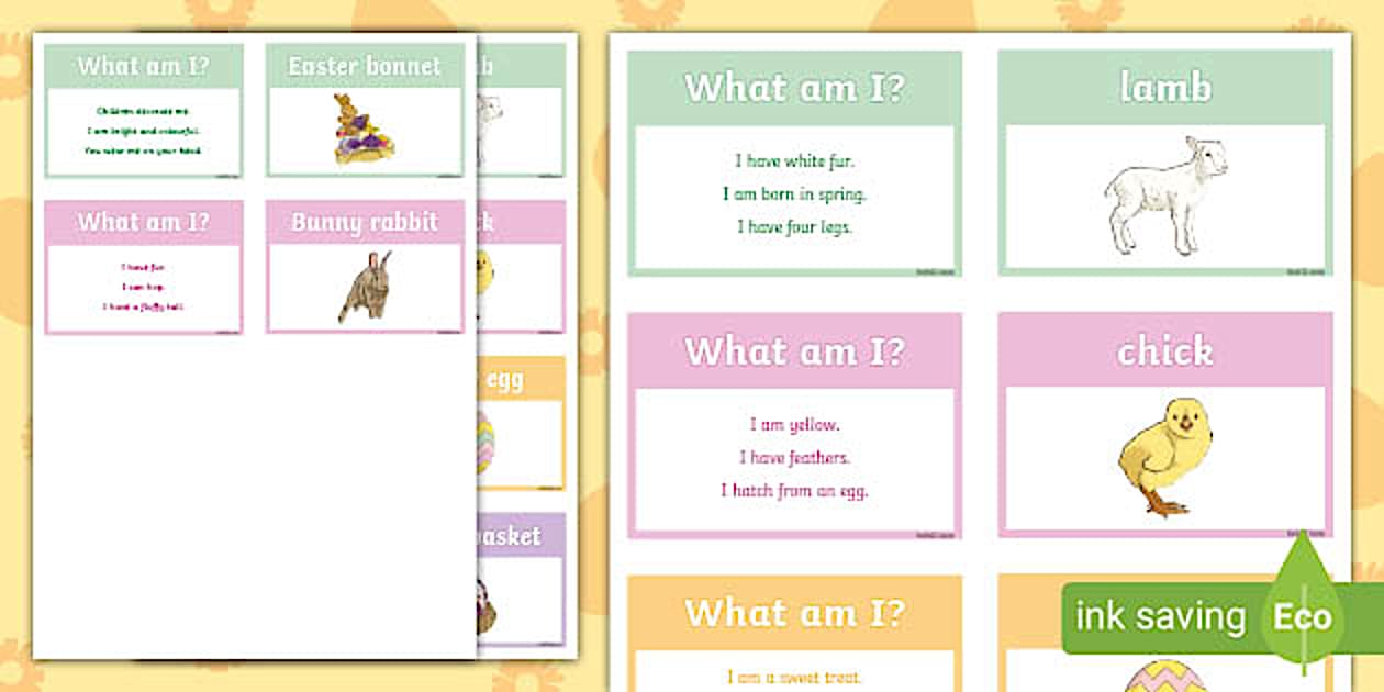 SALT What am I? Easter Themed (teacher made) - Twinkl