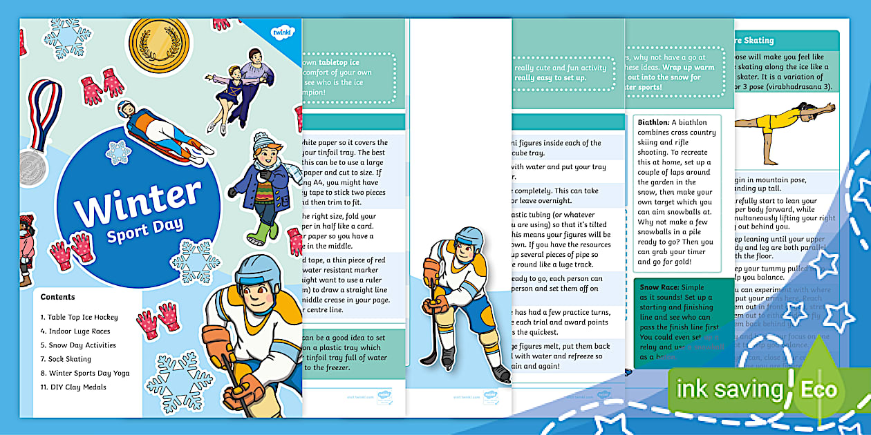 Winter Sports Day (Ages 5 - 11) (teacher made) - Twinkl