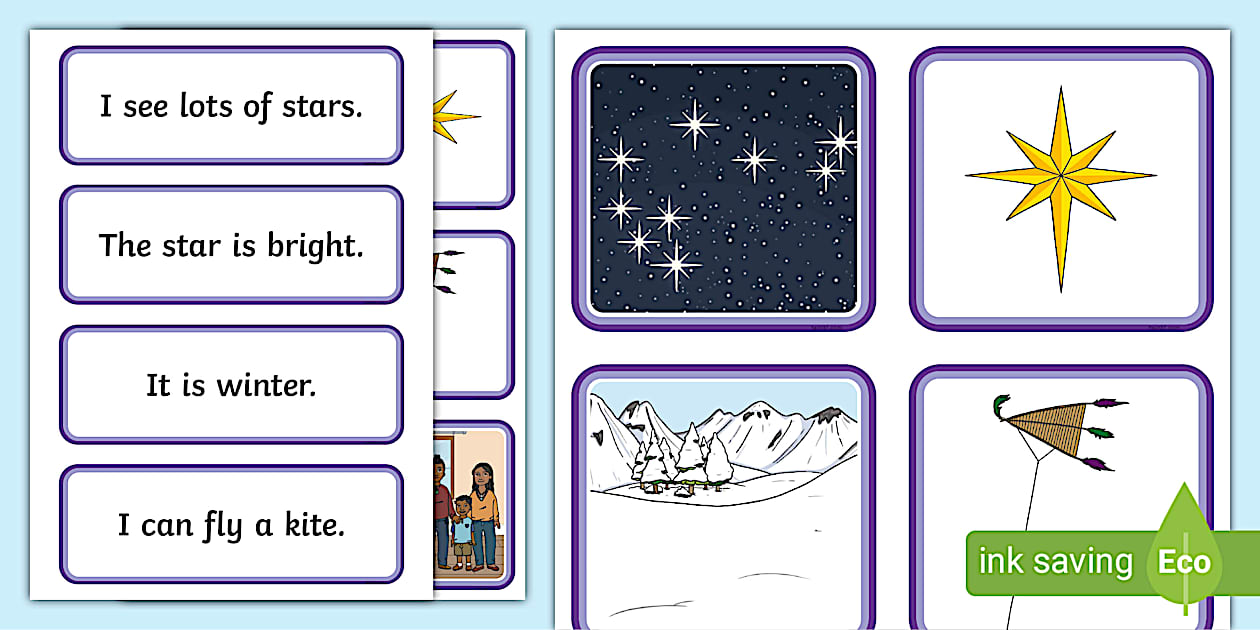 Matariki Simple Sentence Matching Cards - Twinkl