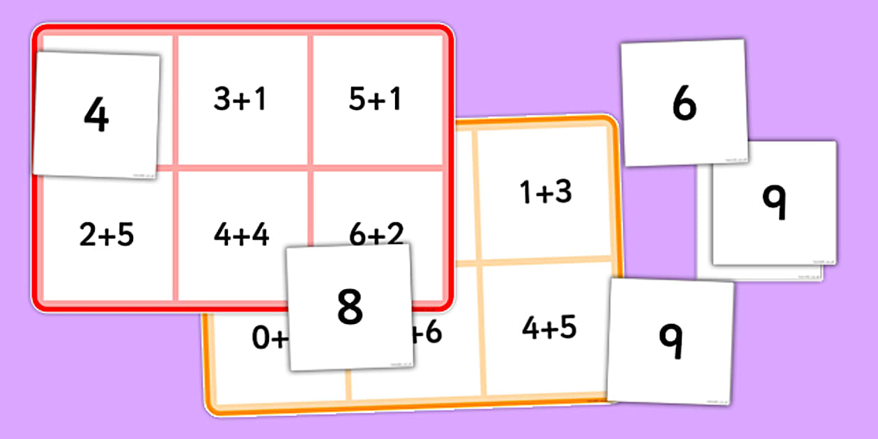 Editable KS1 Addition Facts Bingo (teacher made) - Twinkl