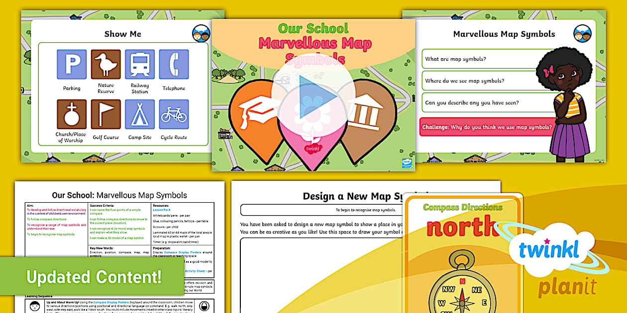 Reading A Map Geography Teaching Resources & Worksheets