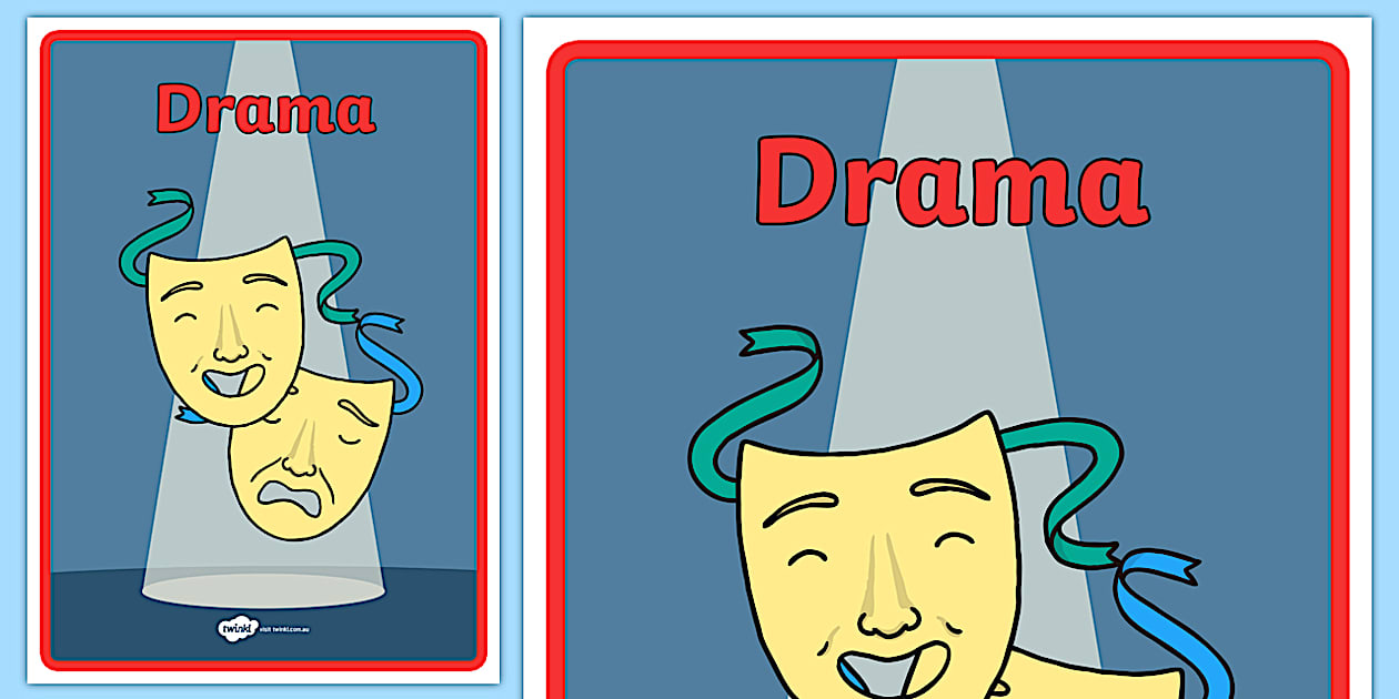 Editable Australian Curriculum Drama Book Cover - Twinkl