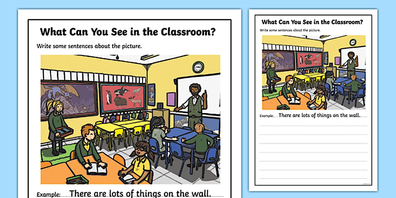 Classroom Writing Stimulus Picture (teacher made) - Twinkl