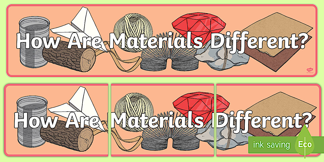 How Are Materials Different? Display Banner - Materials Display Banner