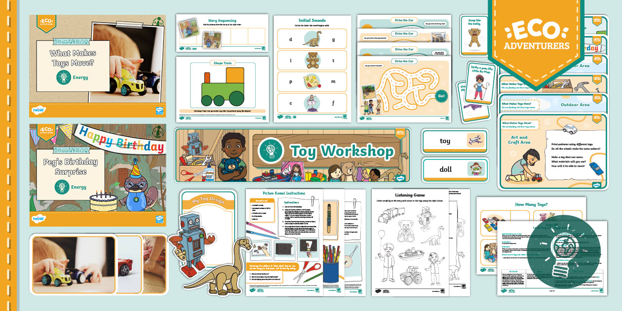 EYFS Energy: Lesson 2 - What Makes Toys Move? (teacher made)