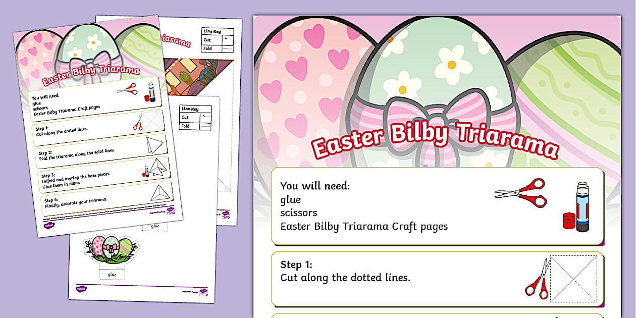 Easter Bilby Triarama - Twinkl Celebrations (teacher made)