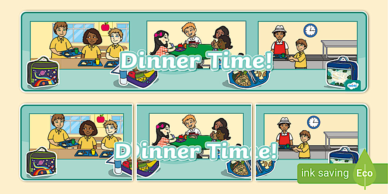 Dinner Time! Display Banner (teacher made) - Twinkl