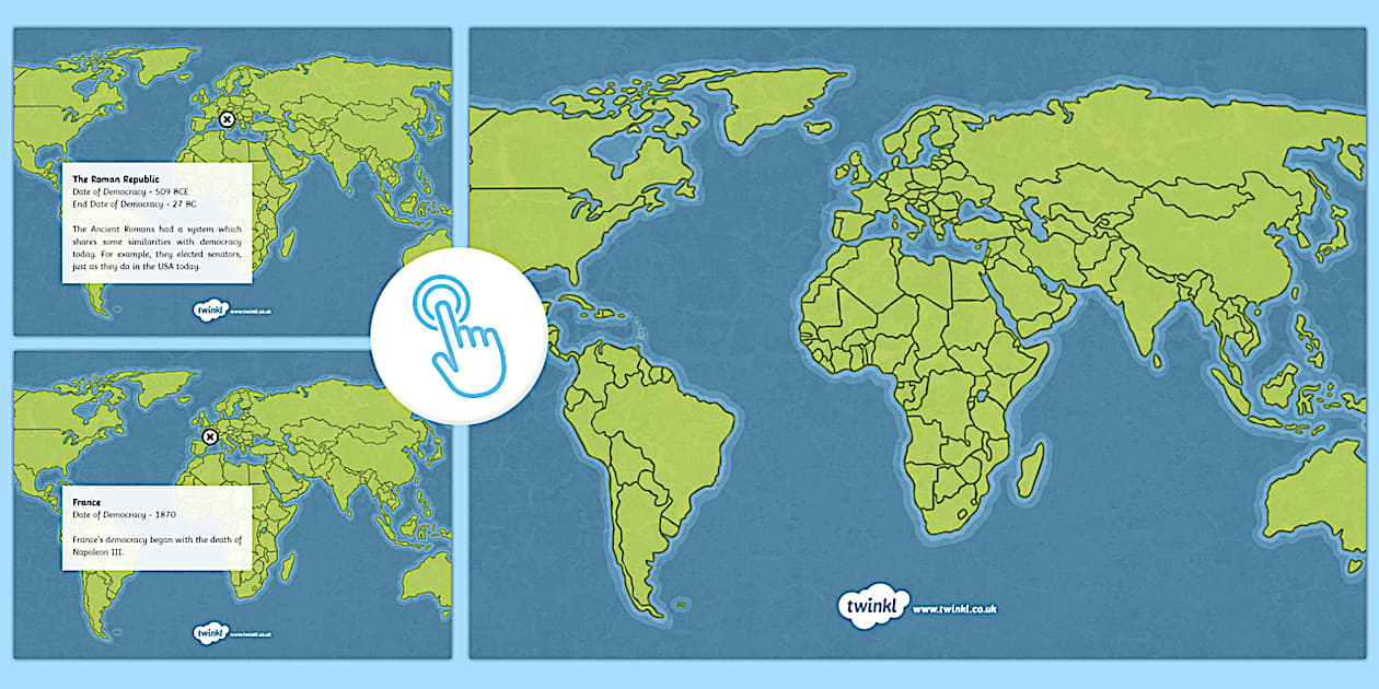 The Spread of Democracy Picture Hotspots (teacher made)
