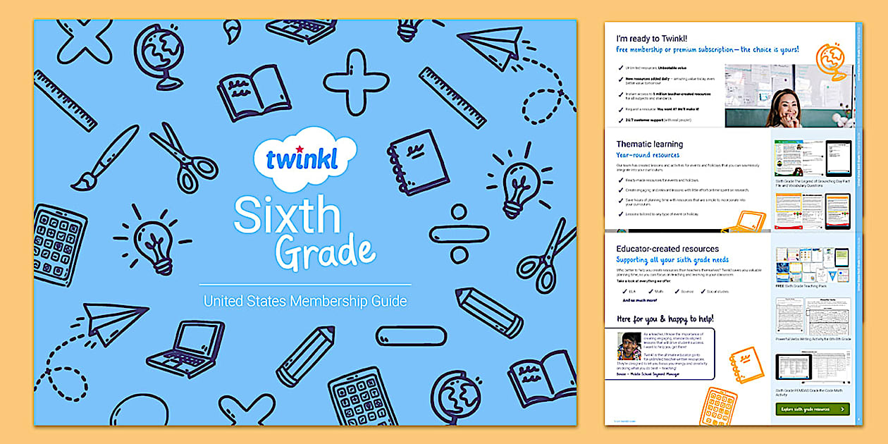 FREE! - Sixth Grade Membership Guide (teacher made) - Twinkl