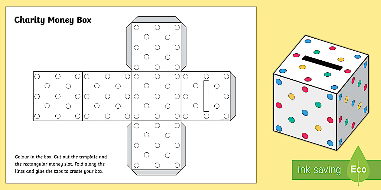 Money Box / Activity Cube Box - Primary Resources - Twinkl