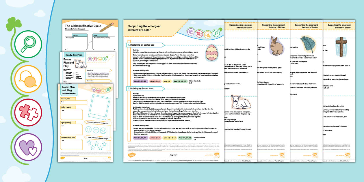 Easter Plan and Play (teacher made) - Twinkl