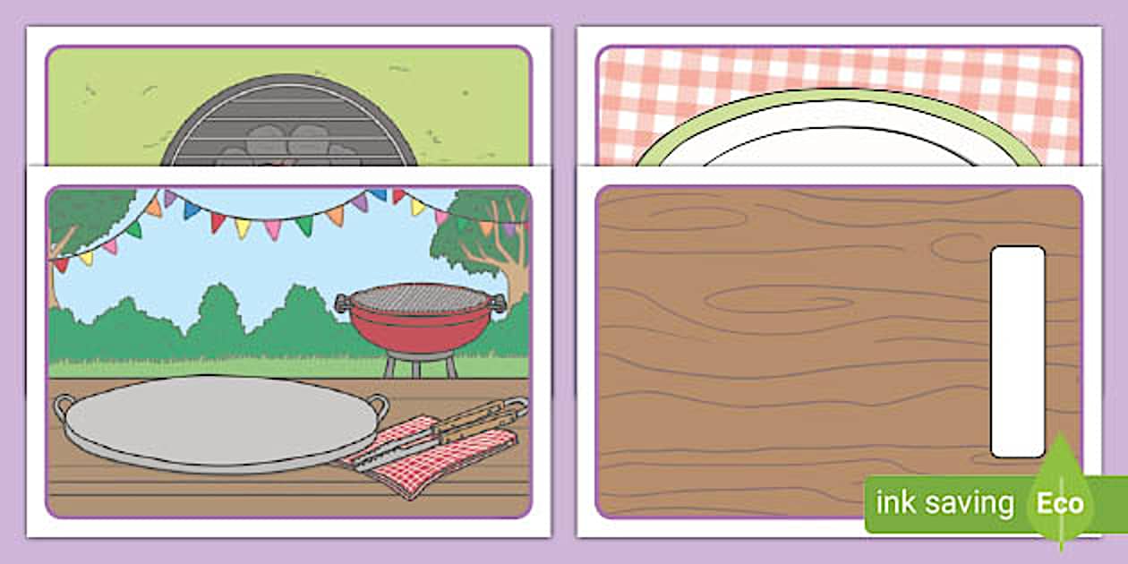 BBQ Modelling Dough Mat Pack - EYFS (professor feito)