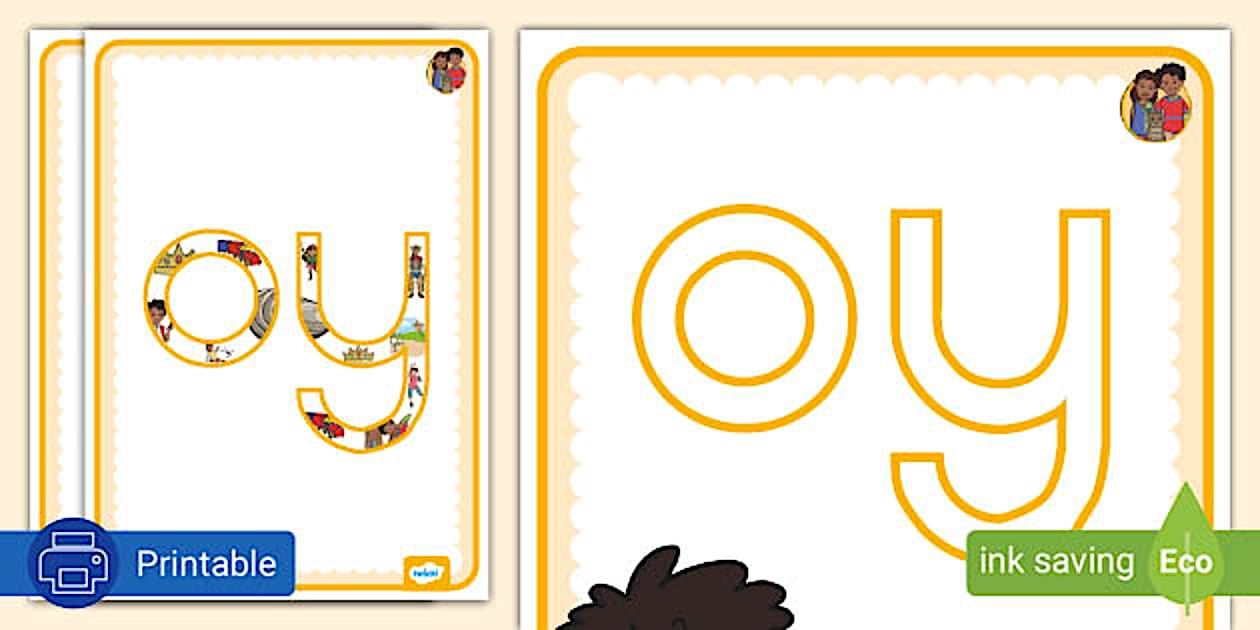 Grade 2 Phonics: -oy Sound Posters (teacher made) - Twinkl