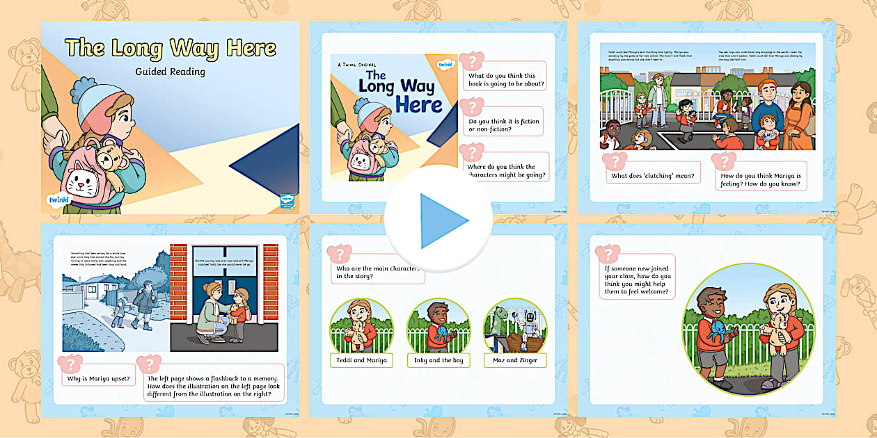 The Long Way Here (Refugee Story): Guided Reading PowerPoint
