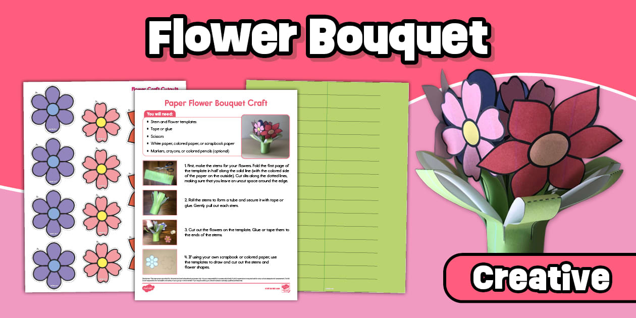 Paper Flower Bouquet Craft