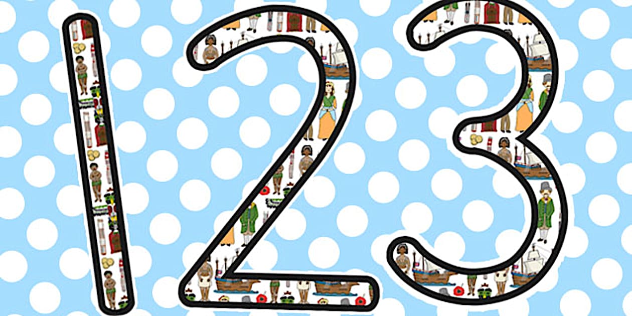 Australian Heritage Week Display Numbers (teacher made)