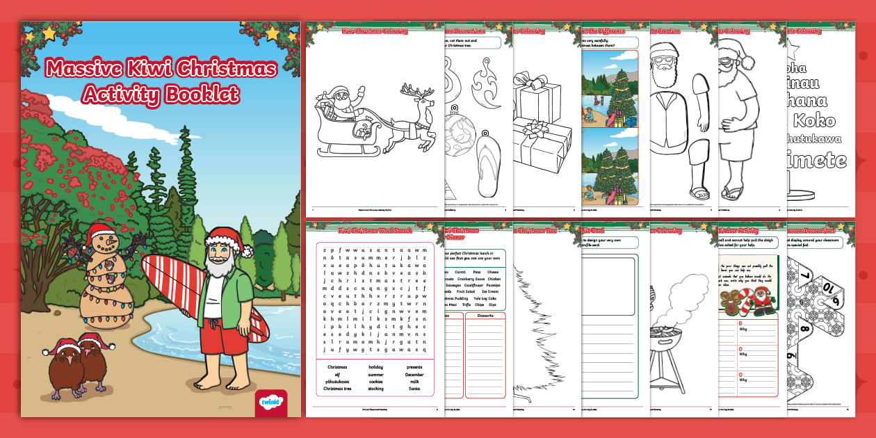 Massive Kiwi Christmas Activity Booklet (professor feito)