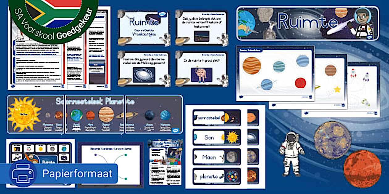 Ruimte Hulpbronnepak (teacher made) - Twinkl