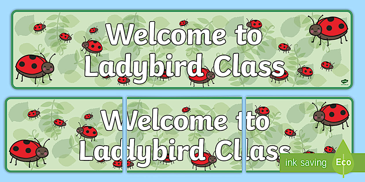 👉 Welcome to Ladybird Class Display Banner - Twinkl