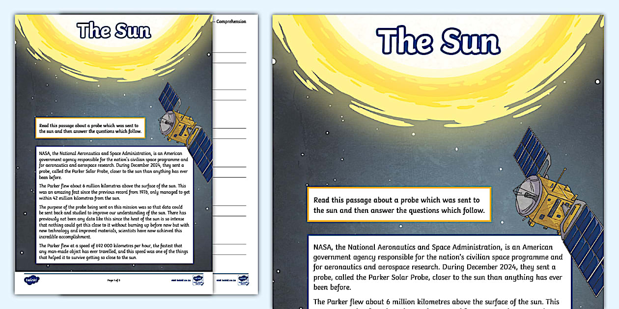 Grade 4 - NS - T4 - The Sun - Comprehension (CAPS Aligned)