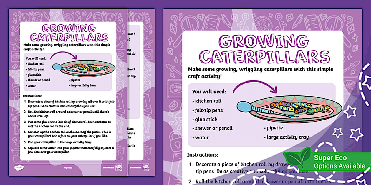 Growing Caterpillars (Teacher-Made) - Twinkl