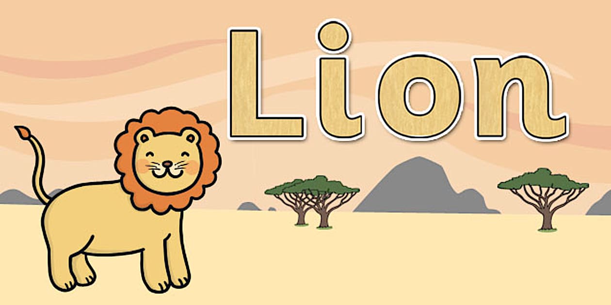 'Lion' Display Lettering (teacher made) - Twinkl