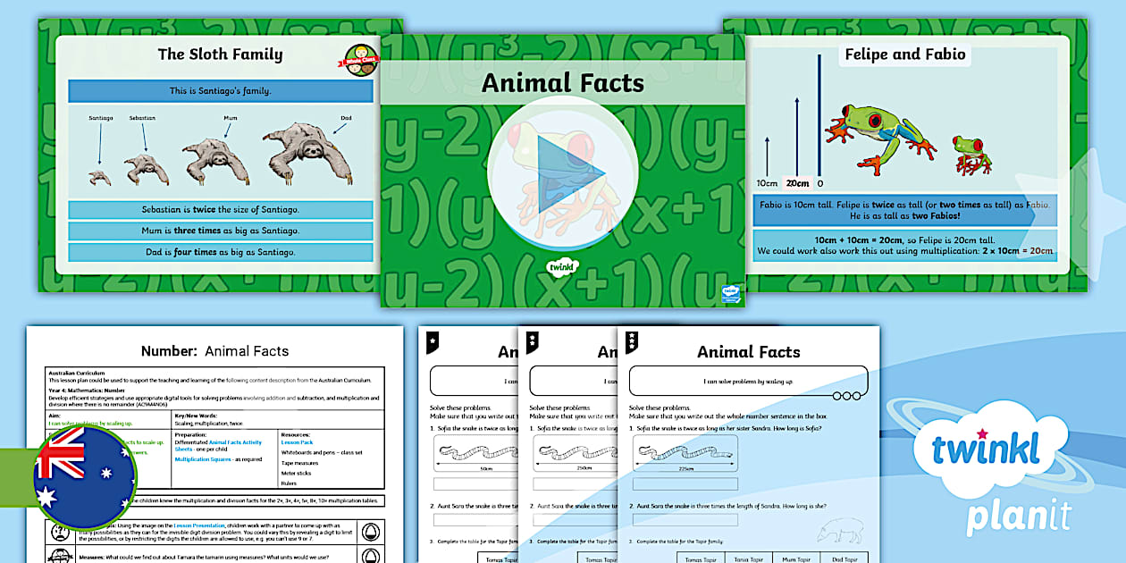 Year 4 Number: Scaling Problems Lesson 1 - Twinkl PlanIt Aus