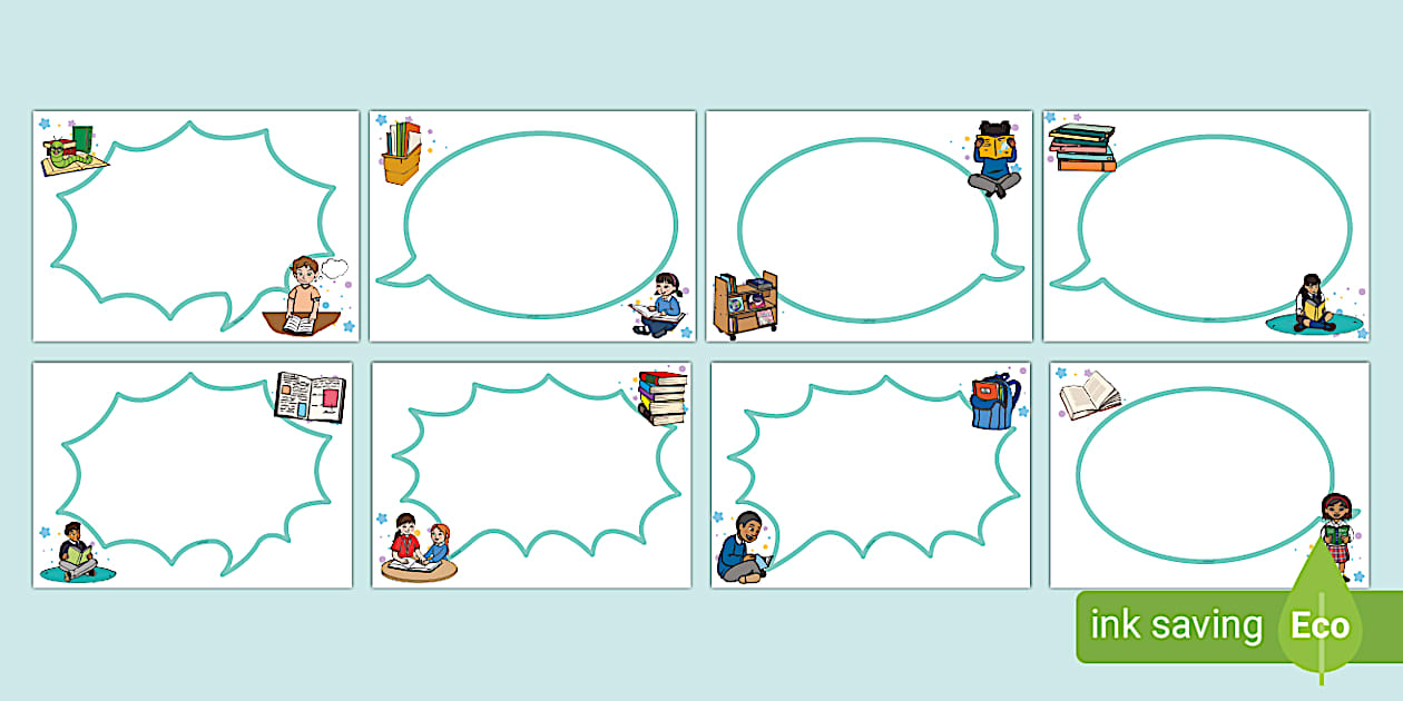 Reading Corner Speech Bubbles