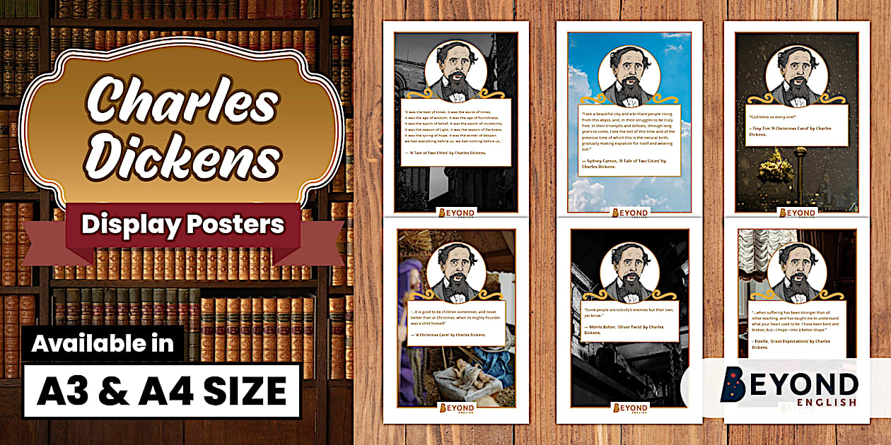 Charles Dickens Display Posters