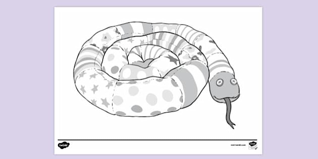 Snake Colouring Sheet Colouring | Colouring Sheets - Twinkl
