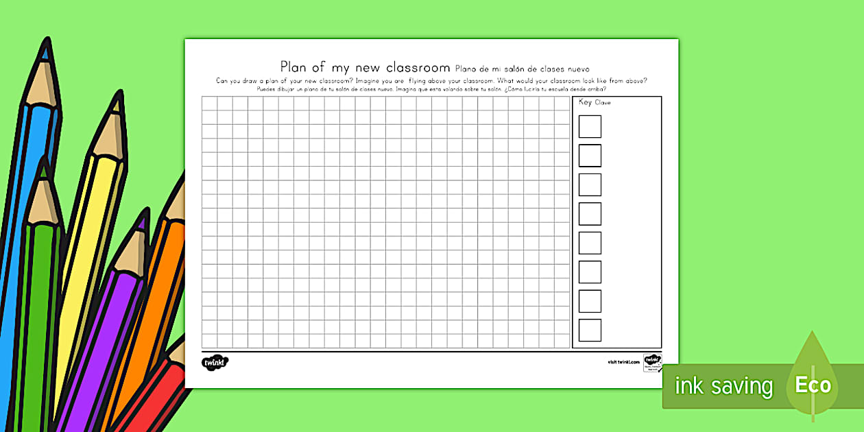Plan of My New Classroom Transition Sheet English/Spanish