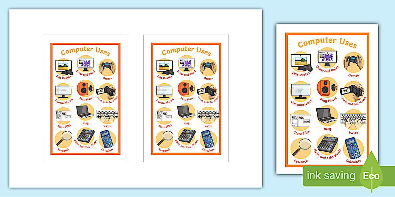 Cursive Computer Uses Prompt Frame (teacher made) - Twinkl